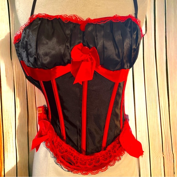 Hush Hush Lasy | Intimates & Sleepwear | Red And Black Womens Corset ...